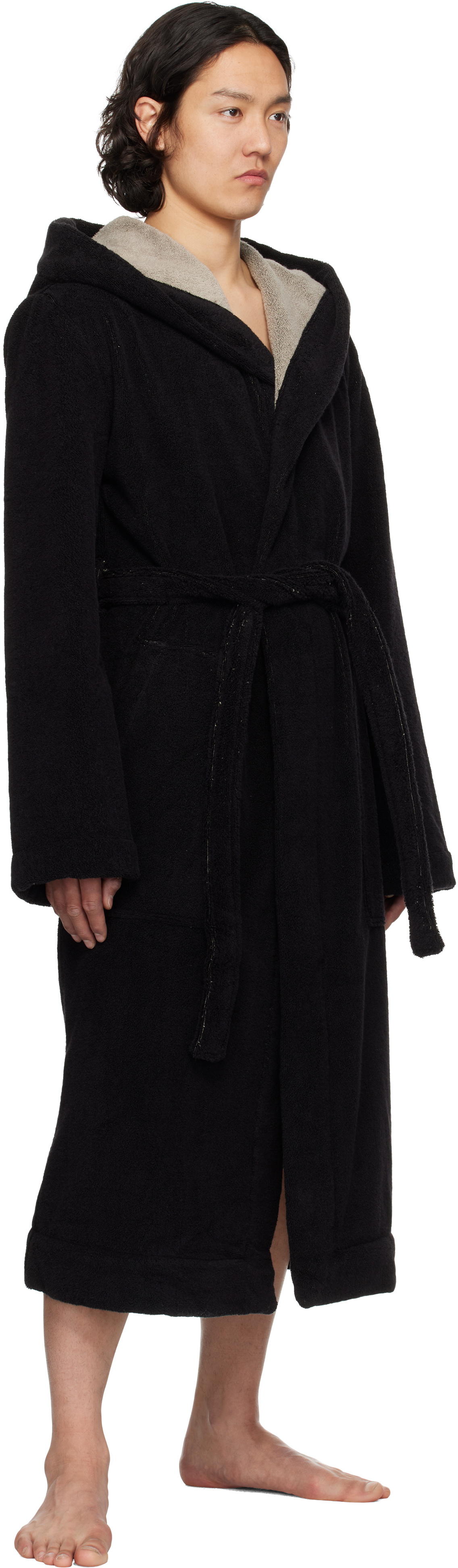 Rick Owens Black Beach Robe Rick Owens