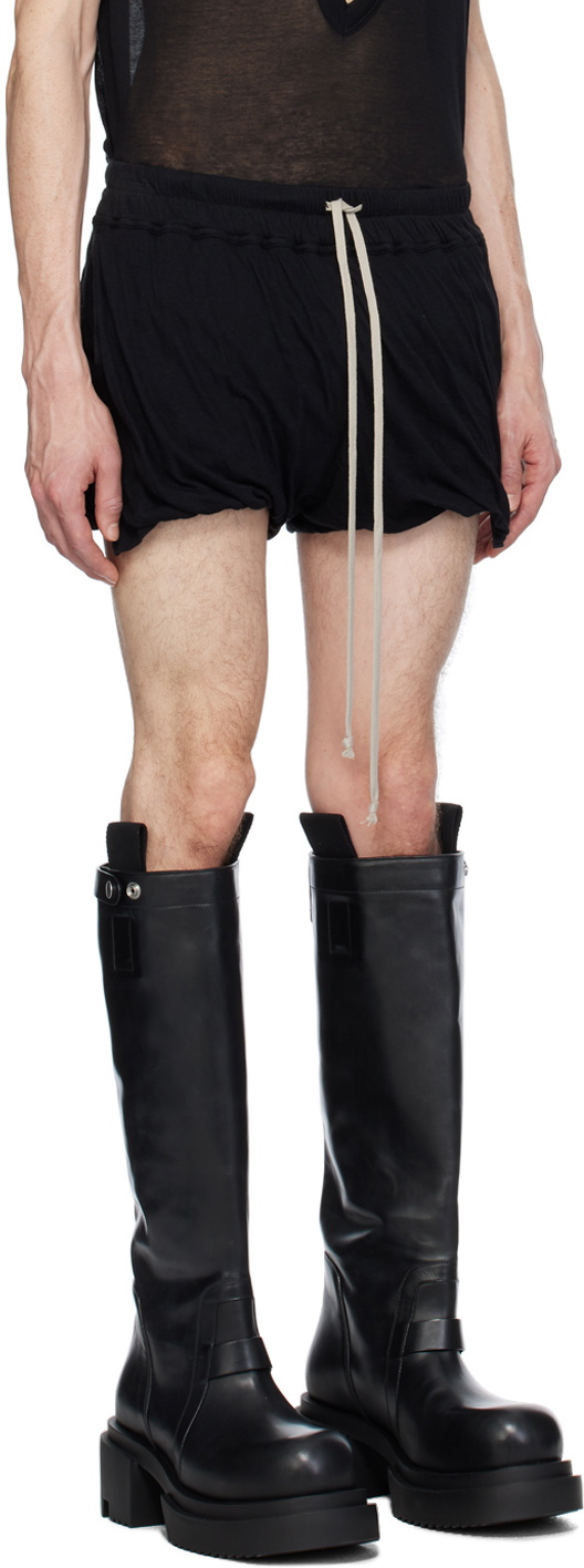 Rick Owens Black Minimal Shorts Rick Owens