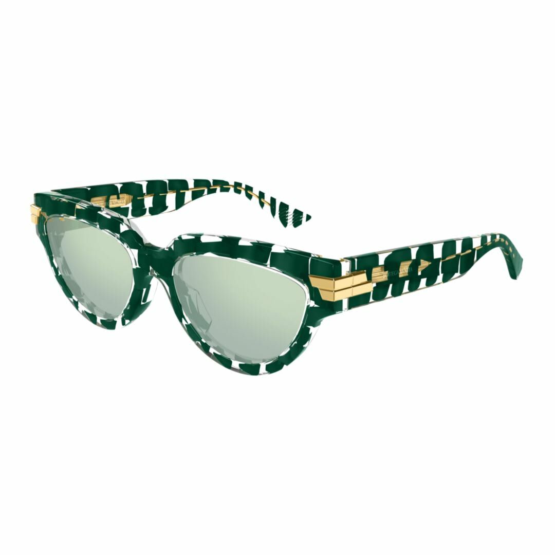 Bottega Veneta Eyewear Bv1035s-008 Green-green-green Bottega Veneta