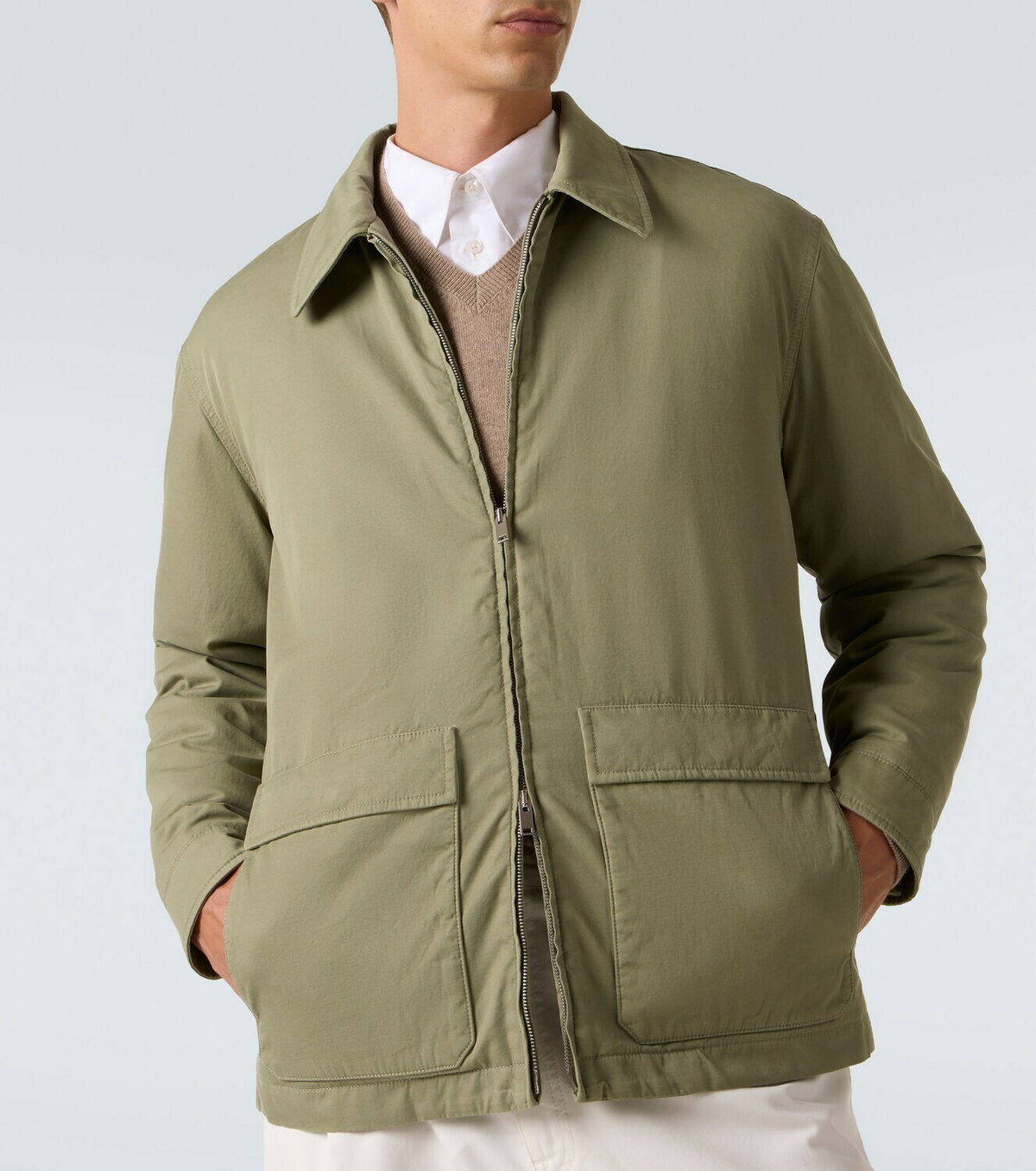 The Row Justo gabardine down field jacket The Row