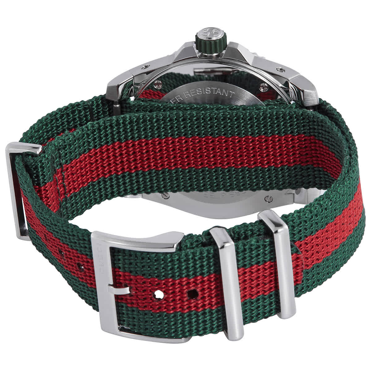 Gucci Dive Quartz Green Dial Mens Watch YA136339 Gucci