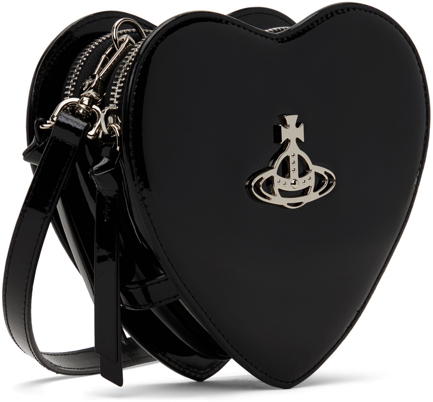 Vivienne Westwood Black Louise Heart Crossbody Bag Vivienne Westwood