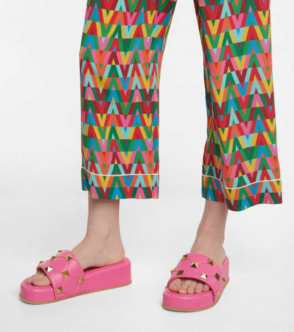 Valentino Garavani Roman Stud leather platform sandals Valentino Garavani