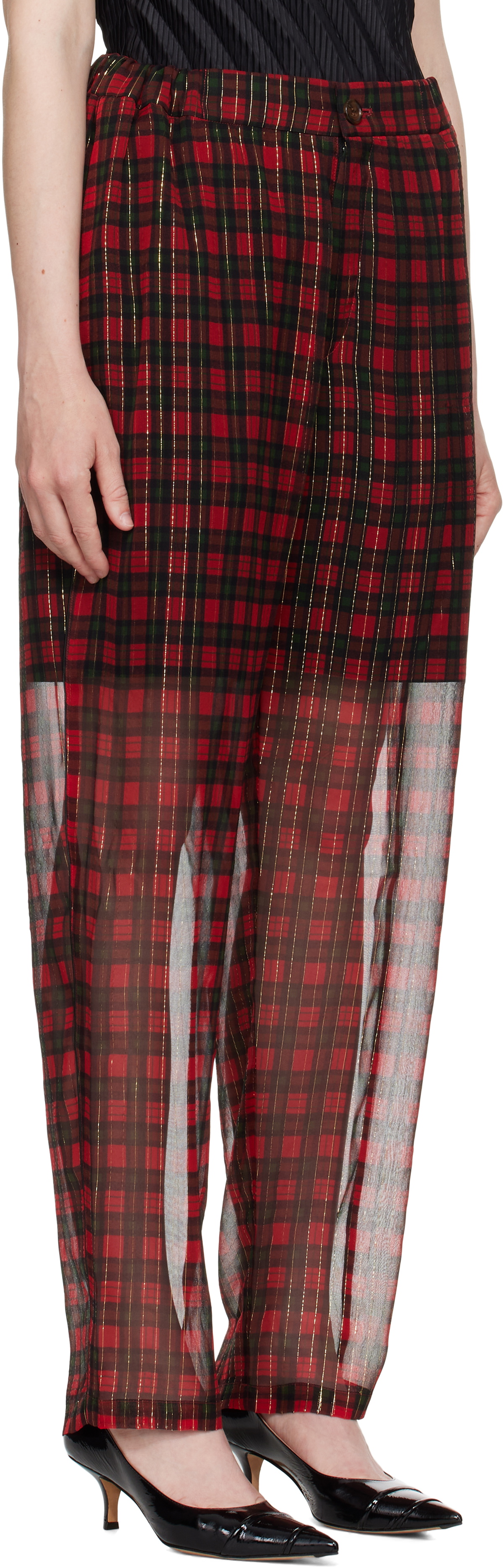 UNDERCOVER Red UC1E1507 Trousers Undercover