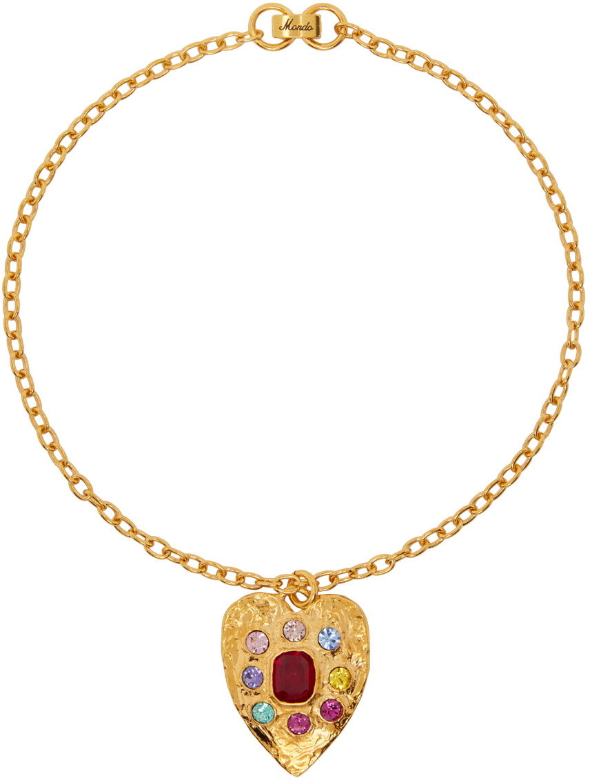 Mondo Mondo Gold Crystal Tropicana Necklace Mondo Mondo