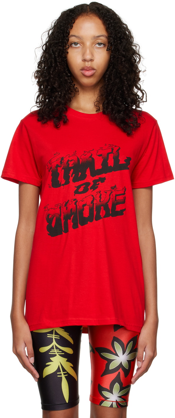 Sia Arnika Red 'Trail Of Smoke' T-Shirt