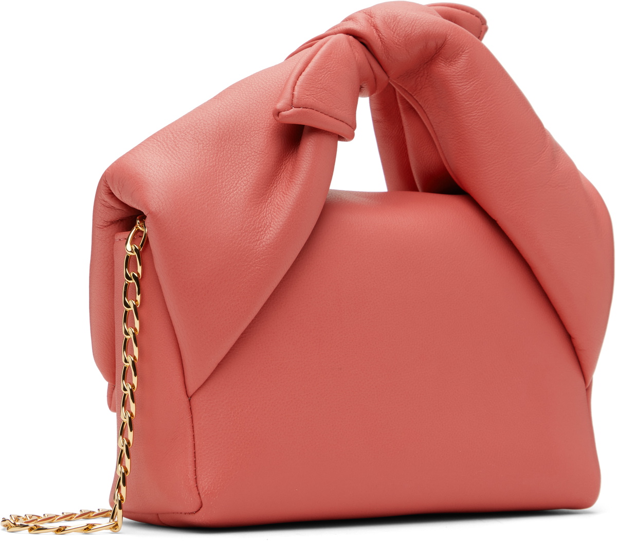 JW Anderson Pink Small Bow Twister Bag JW Anderson