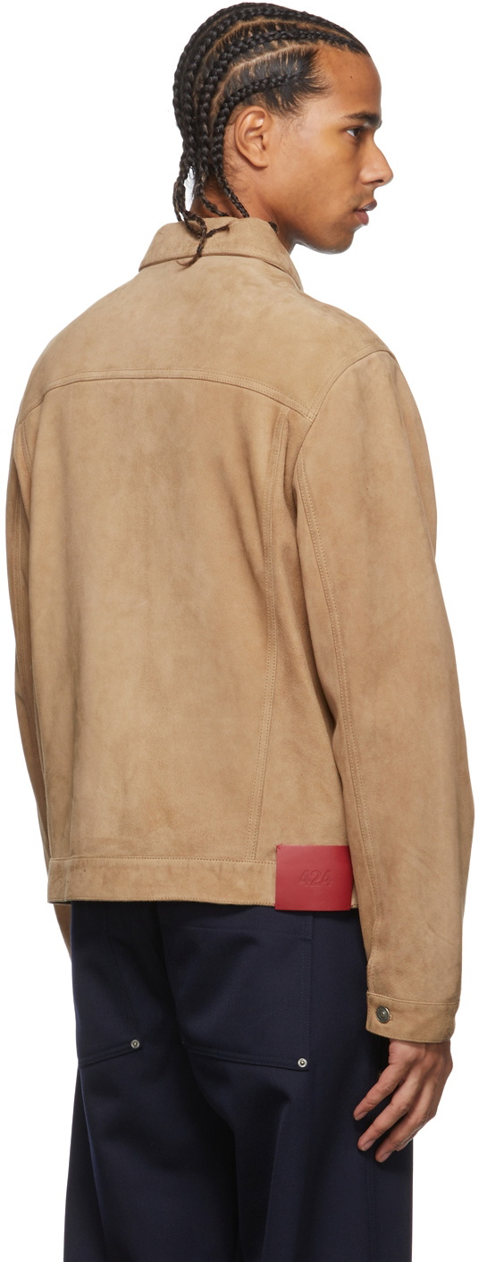 424 Beige Suede Jacket 424