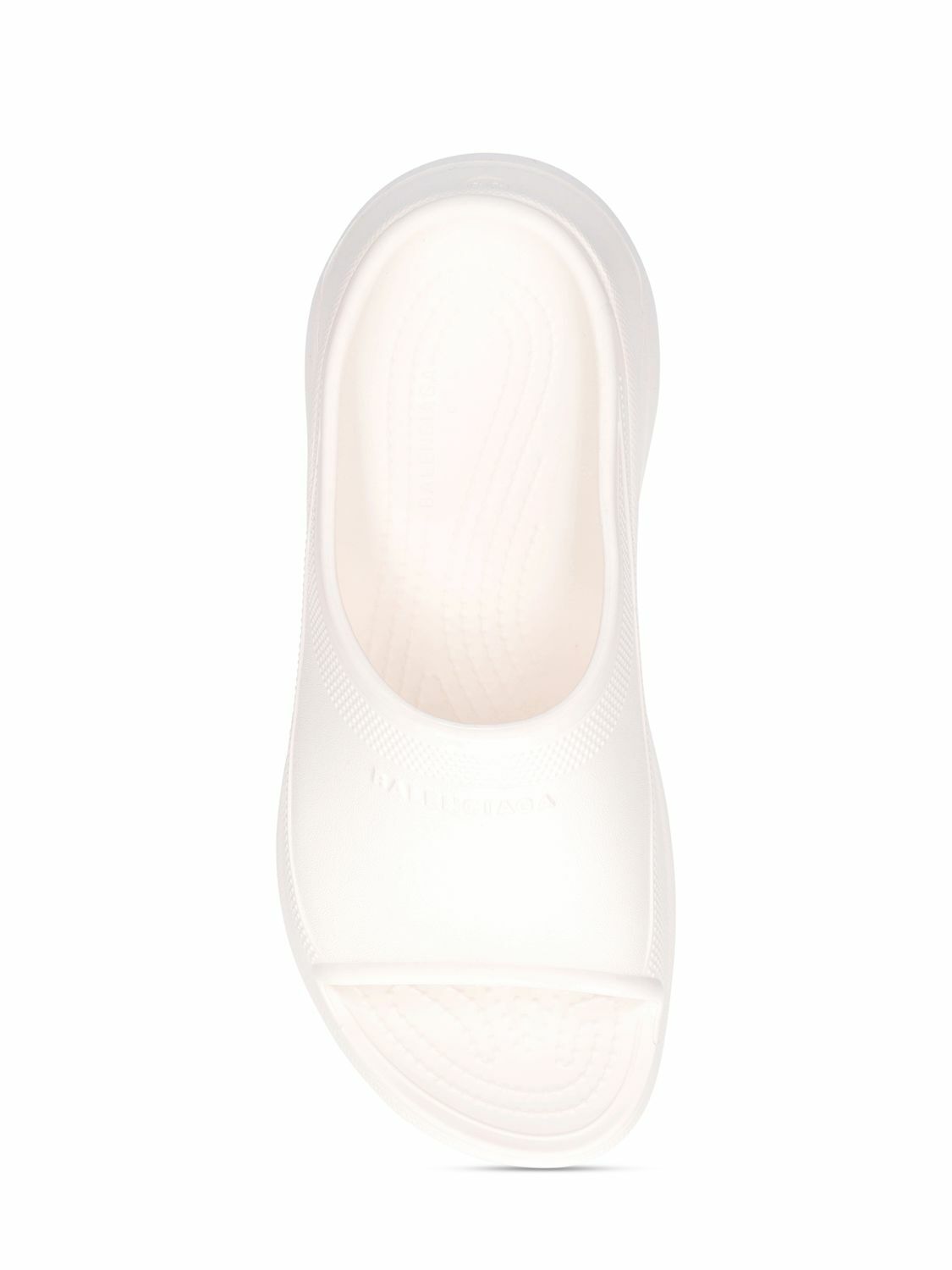 BALENCIAGA - 85mm Rubber Pool Slide Sandals Balenciaga