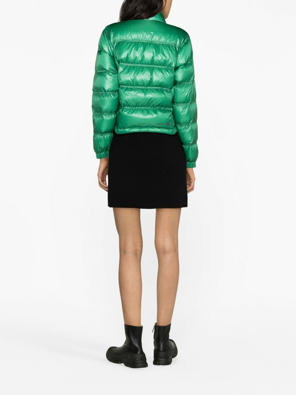 Moncler Green Anras Quilted Bomber Jacket Moncler