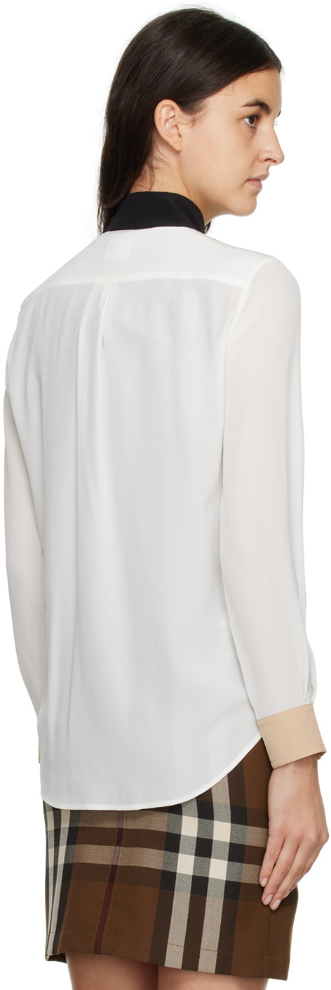Burberry White Annette Shirt Burberry