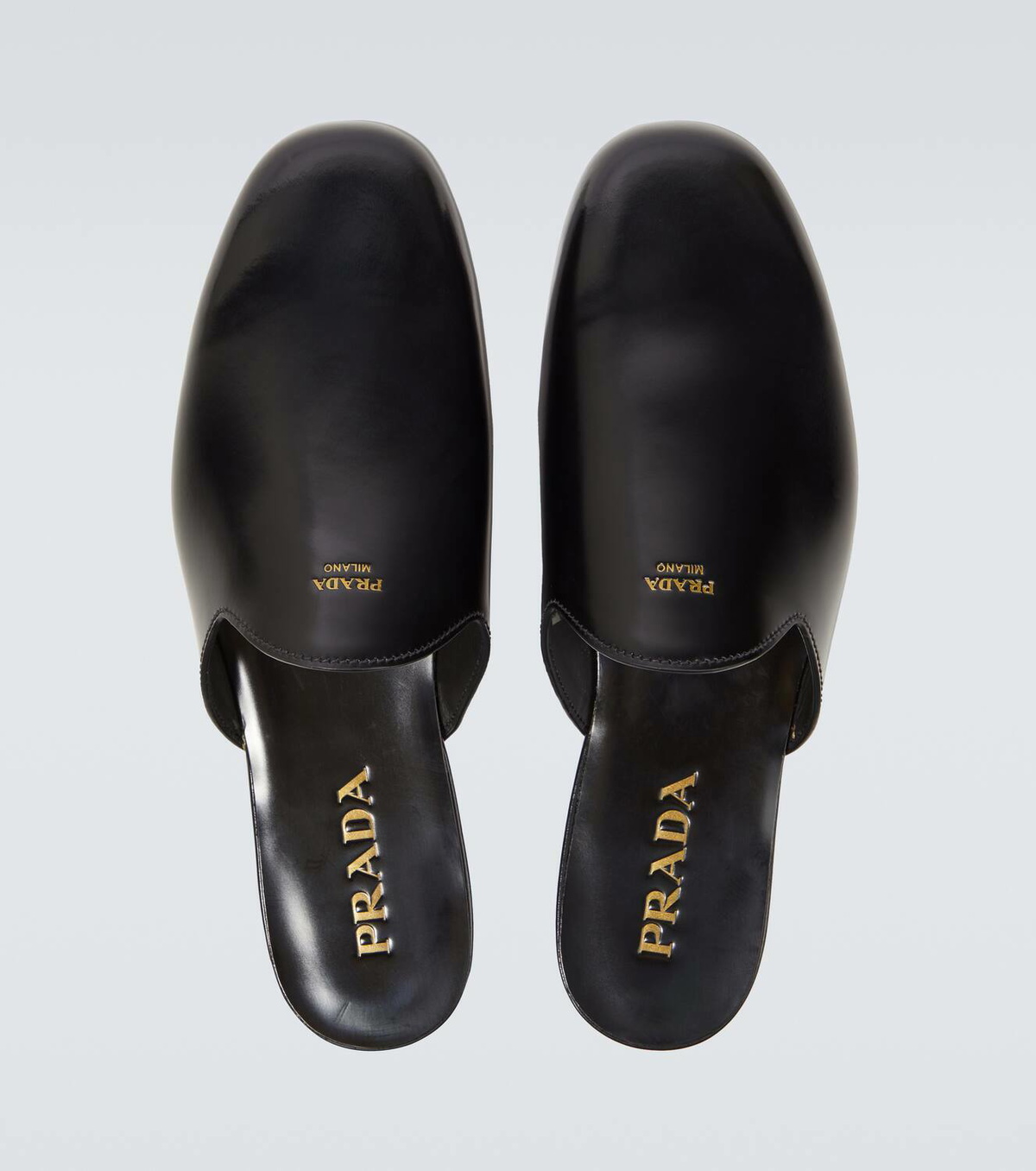 Prada Brushed leather mules Prada