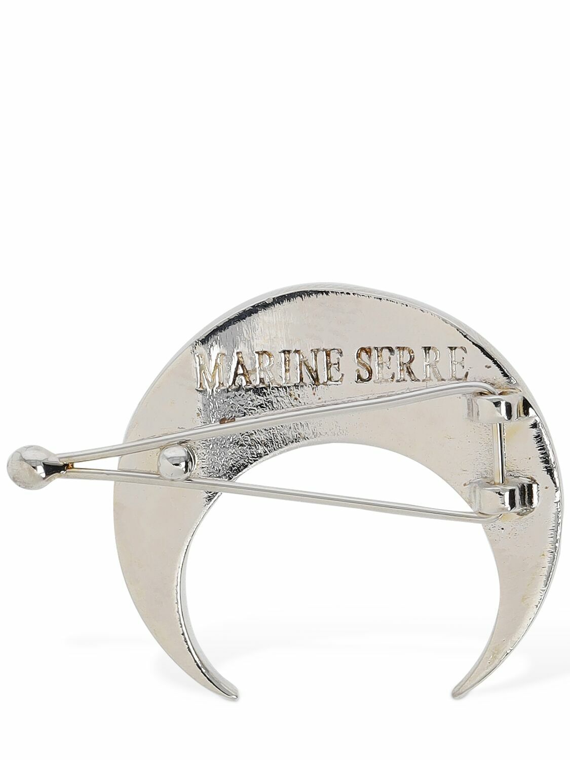 MARINE SERRE Regenerated Tin Moon Hair Clip Marine Serre
