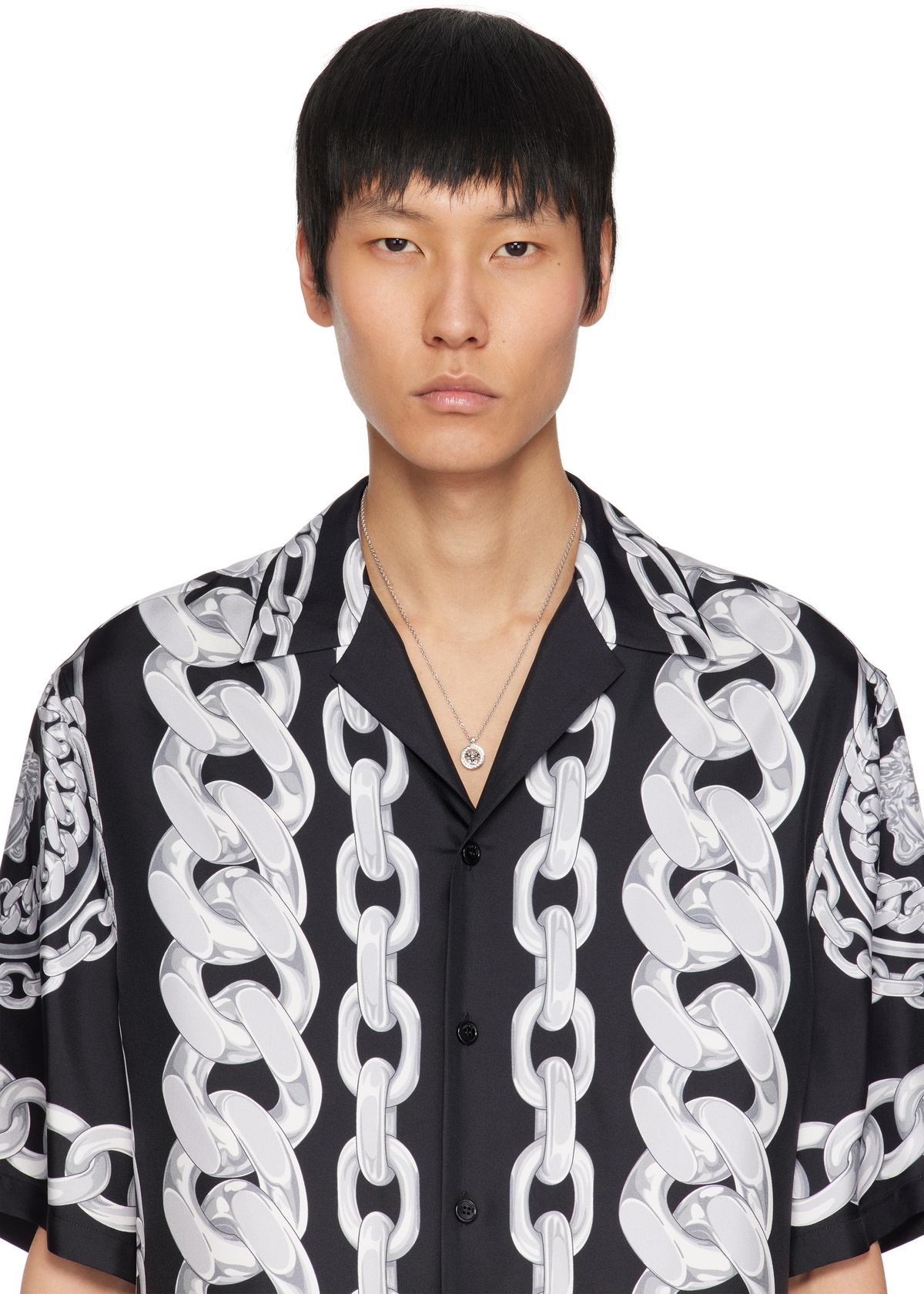 Versace Silver Medusa '95 Pendant Necklace Versace