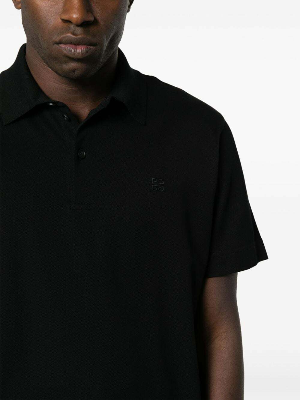 GIVENCHY - 4g Logo Cotton Polo Shirt Givenchy