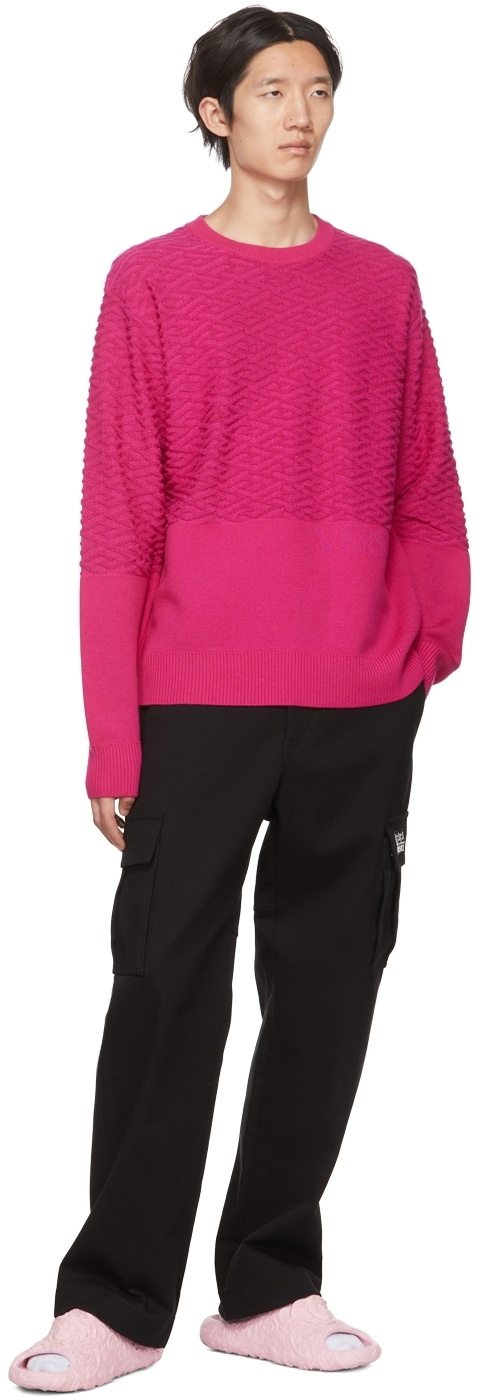 Versace Pink Medusa Dimension Slides Versace