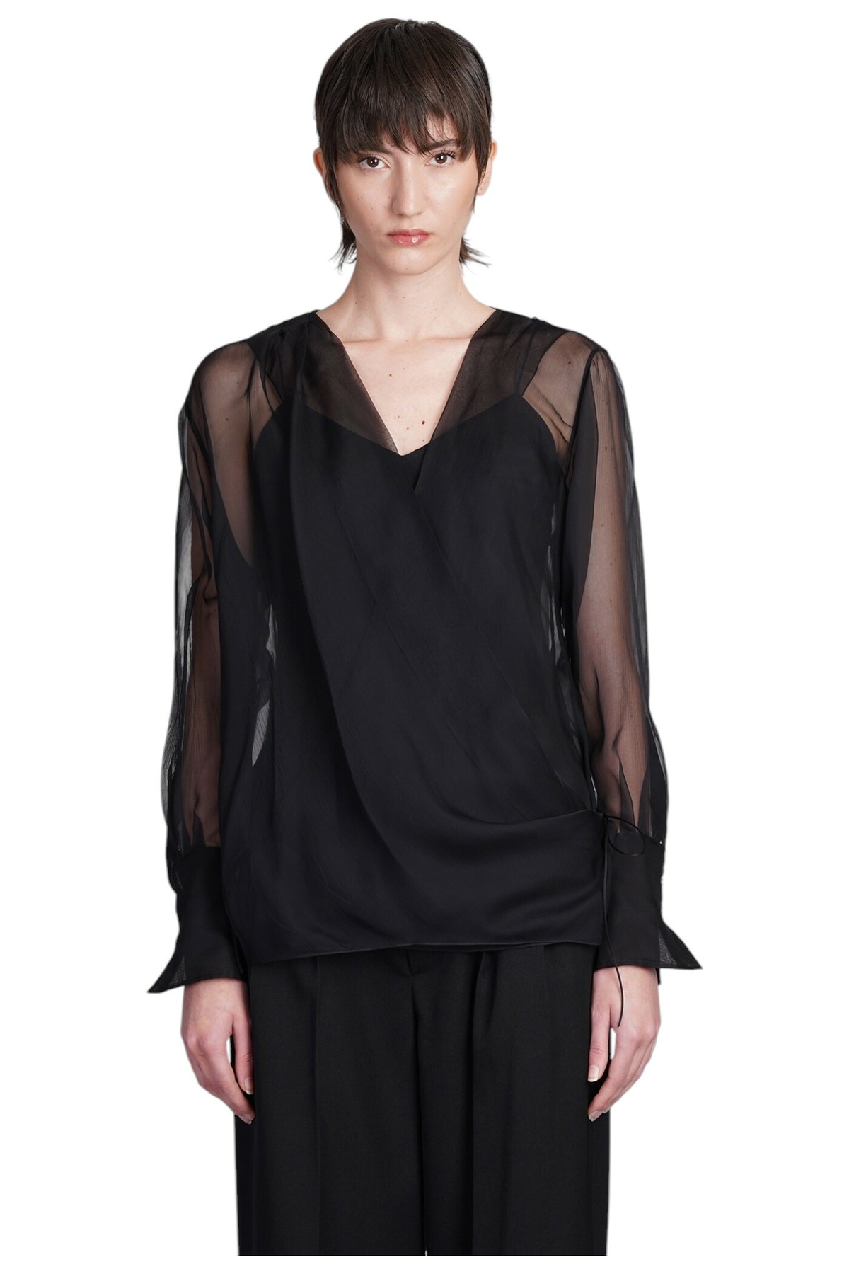 Givenchy Topwear In Black Silk Givenchy