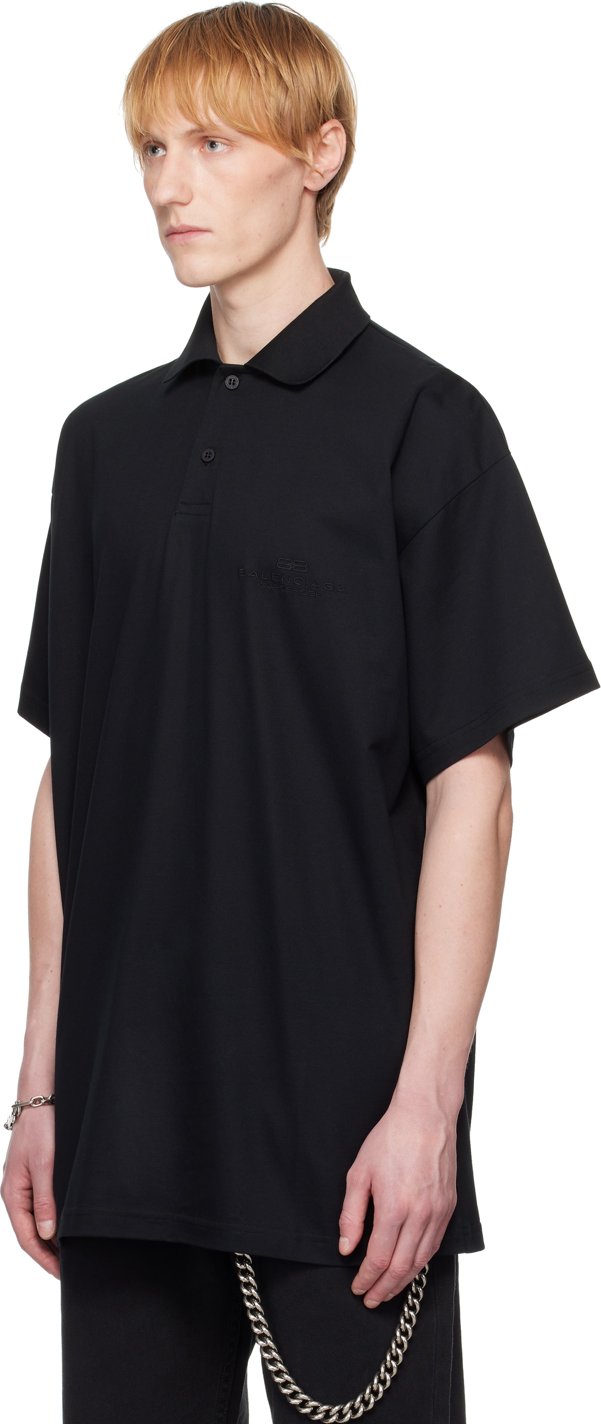 Balenciaga Black BB Garderobe Polo Balenciaga