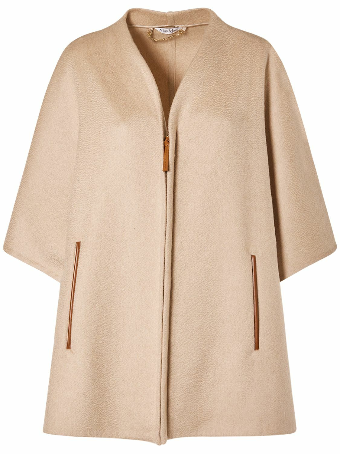 MAX MARA - Aris Cashmere Zip-up Cape Max Mara