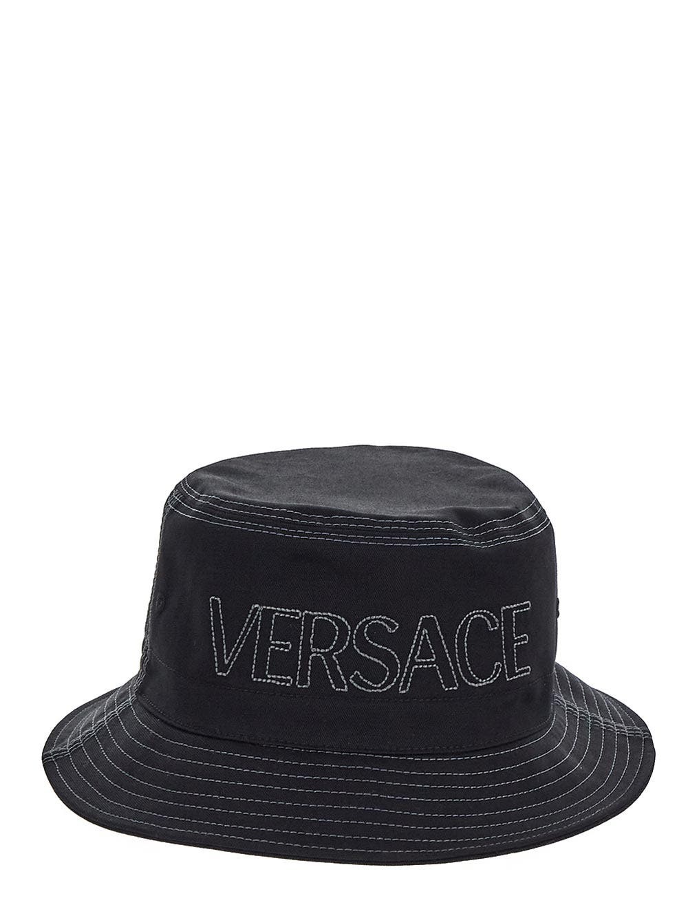Versace Medusa Drawstring Bucket Hat Versace