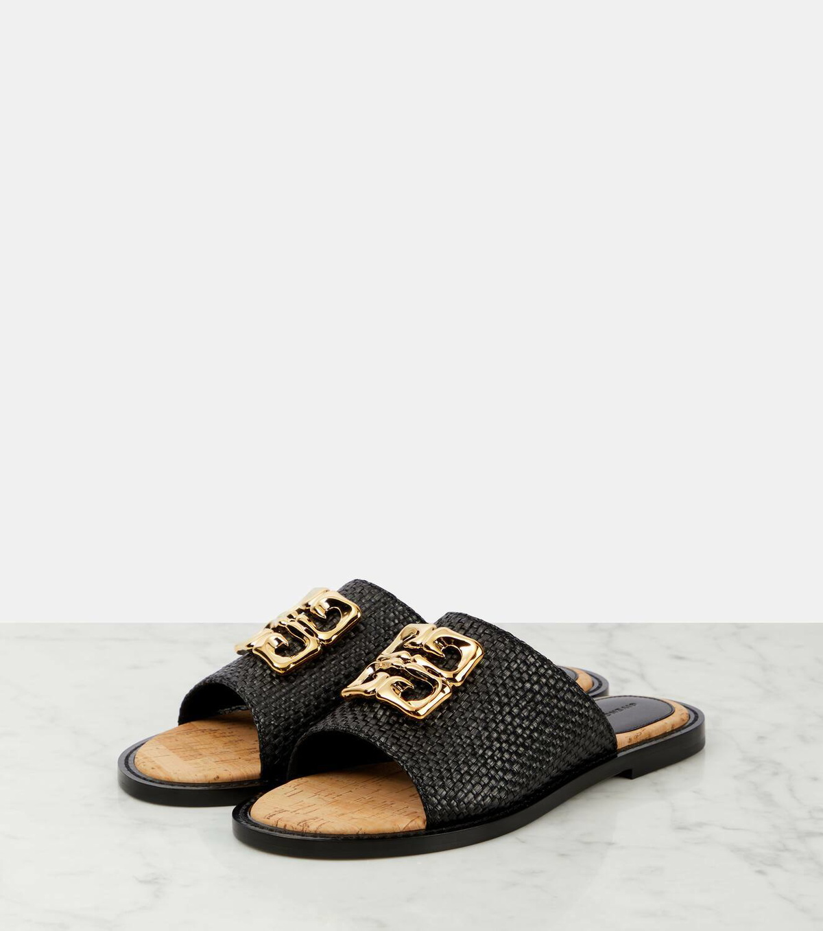 Givenchy 4G Liquid raffia slides Givenchy