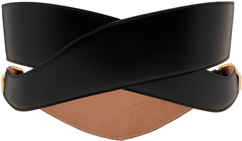 ALAÏA Black Crossed Belt ALAÏA
