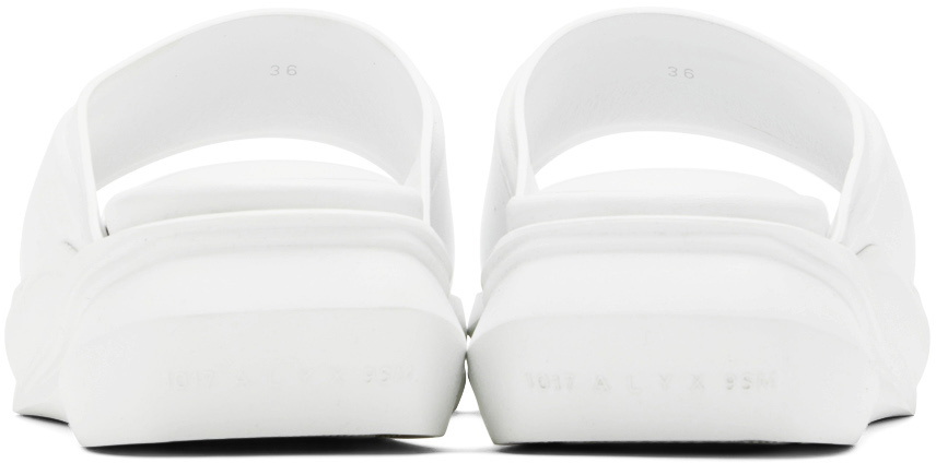1017 ALYX 9SM White Mono Slides 1017 ALYX 9SM