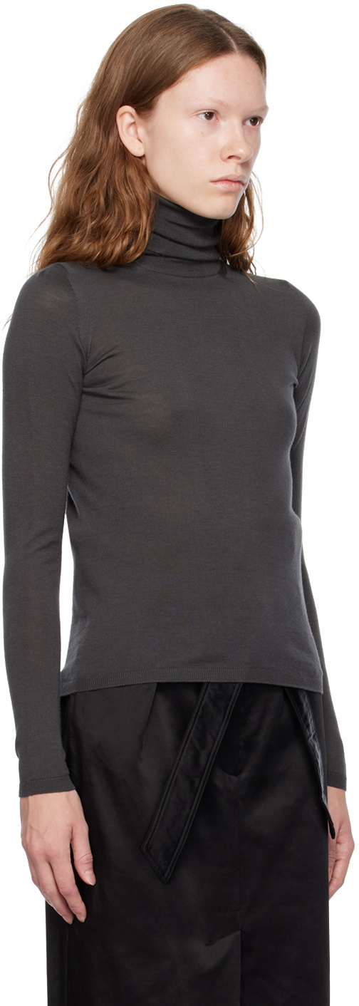 Max Mara Gray Palos Turtleneck Max Mara