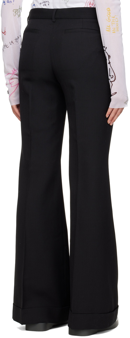 Acne Studios Black Flared Trousers Acne Studios