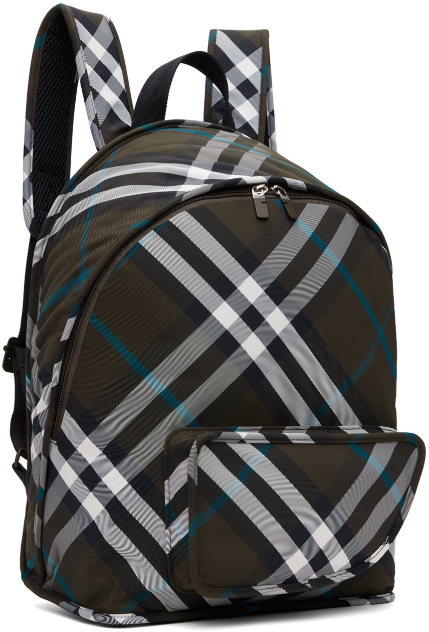 Burberry Gray Shield Backpack Burberry