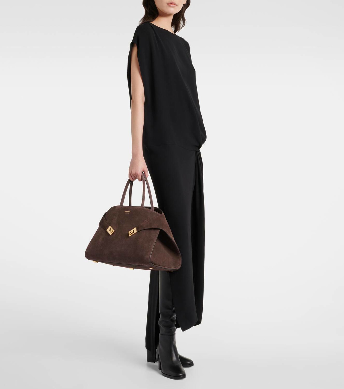 Ferragamo Hug Large suede tote bag Salvatore Ferragamo