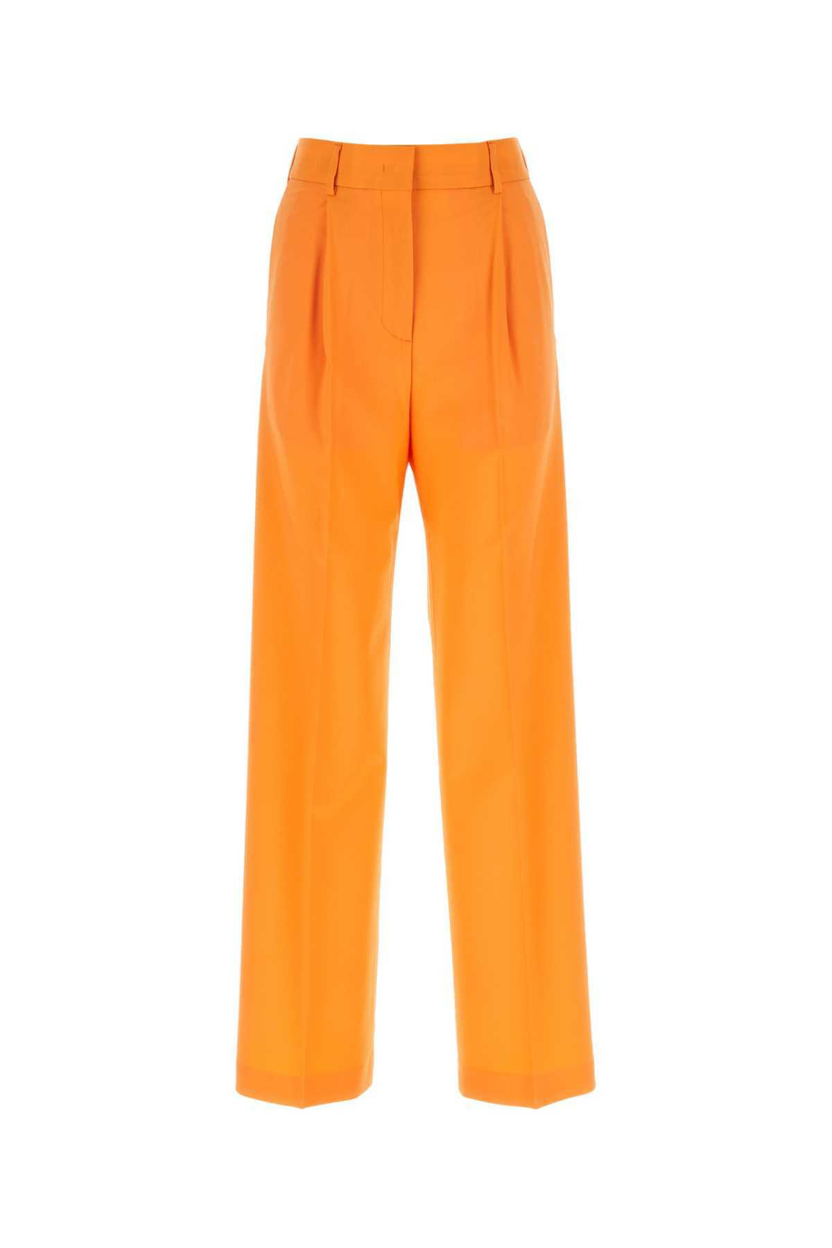 MSGM Orange Twill Pant MSGM