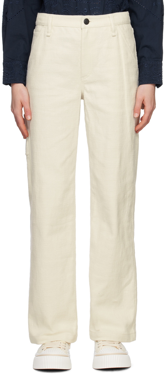 rag & bone Beige Sid Trousers Rag and Bone