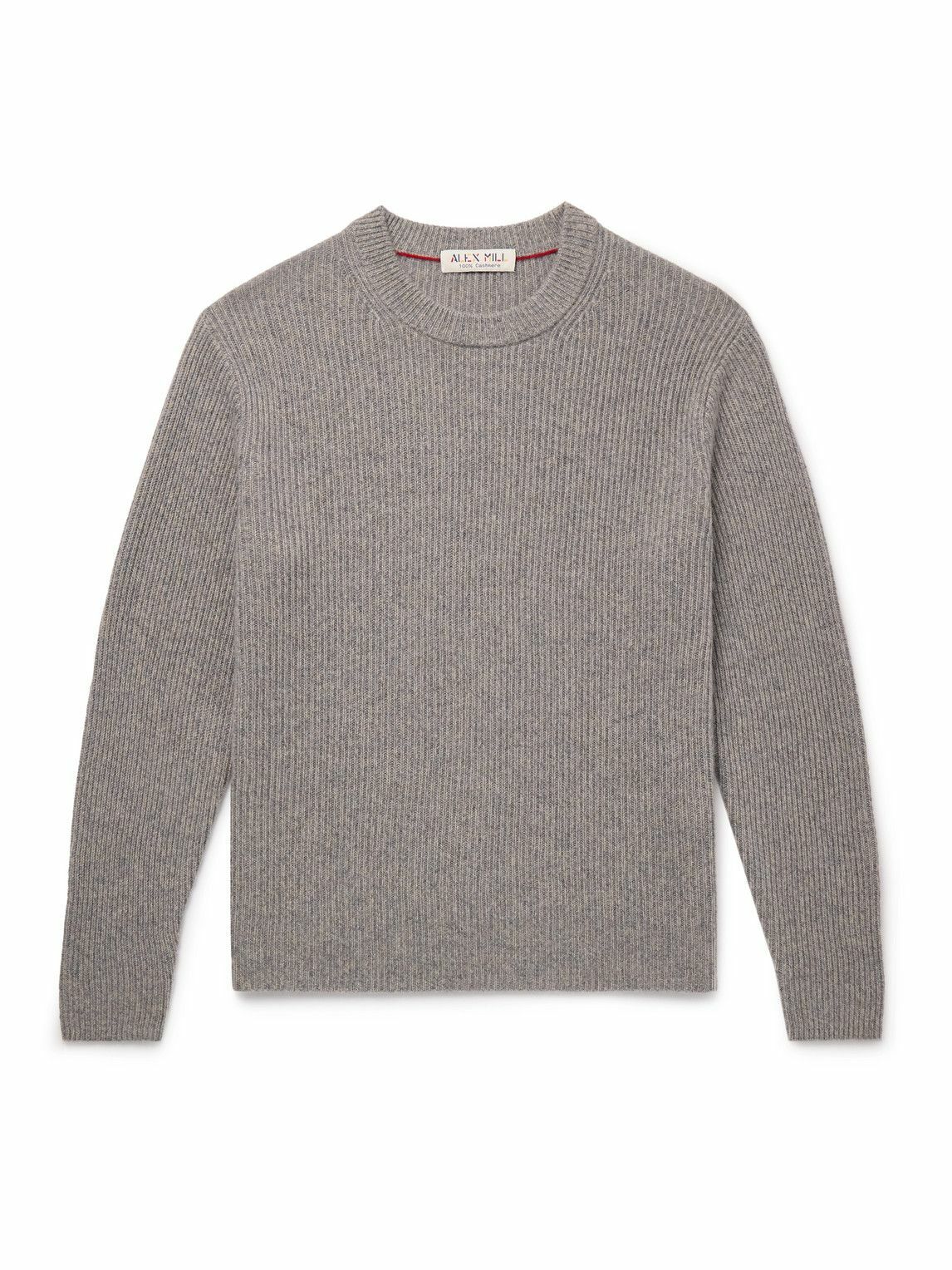 Alex Mill - Jordan Slim-Fit Ribbed Cashmere Sweater - Neutrals Alex Mill