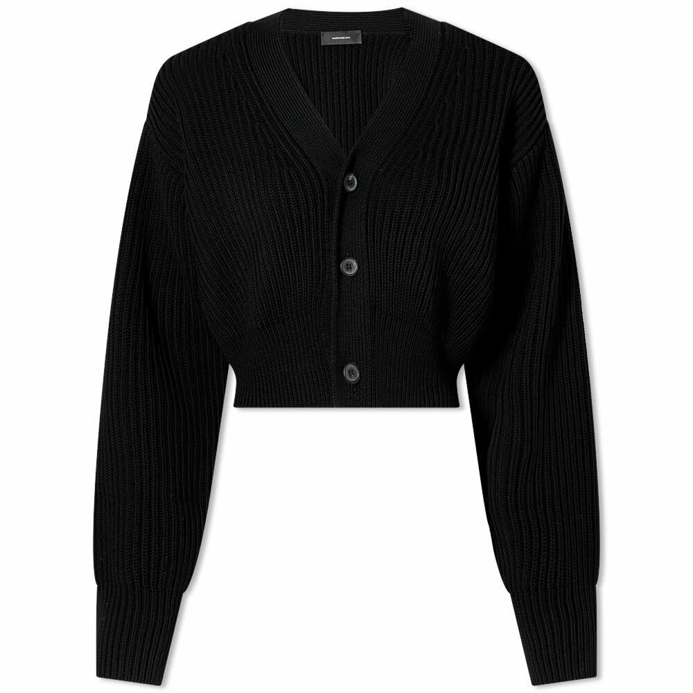 Wardrobe.nyc Women's Cropped Cardigan in Black WARDROBE.NYC