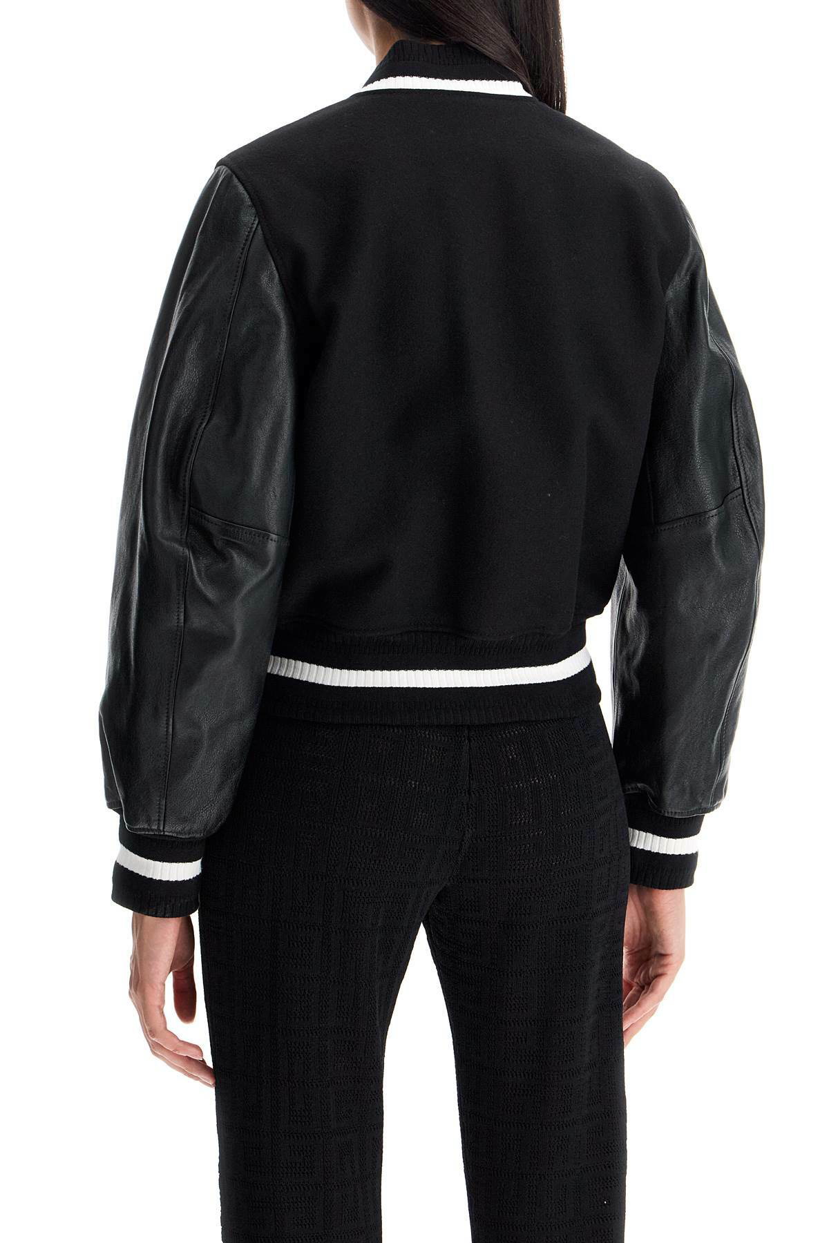 GIVENCHY wool and leather varsity jacket Black Givenchy