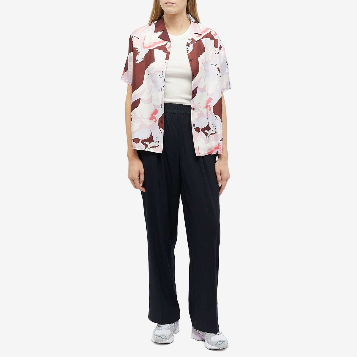 Samsøe Samsøe Women's Julia Wide Leg Trousers in Caviar Samsøe Samsøe