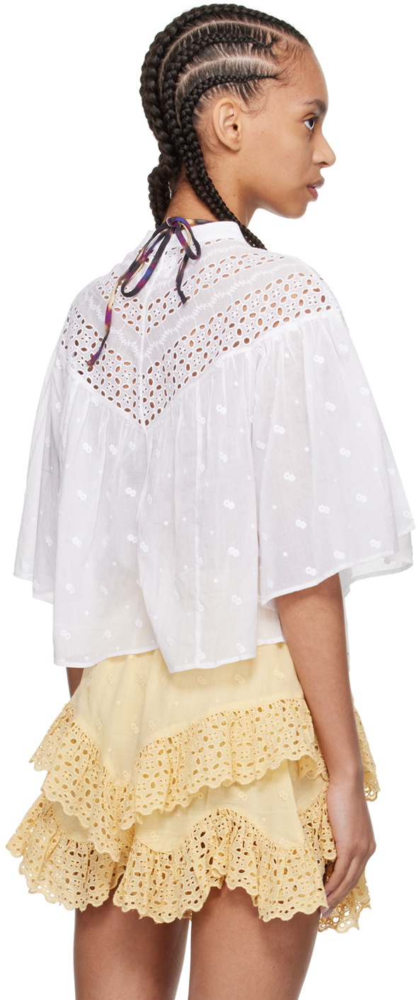 Isabel Marant Etoile White Safi Blouse Isabel Marant Etoile