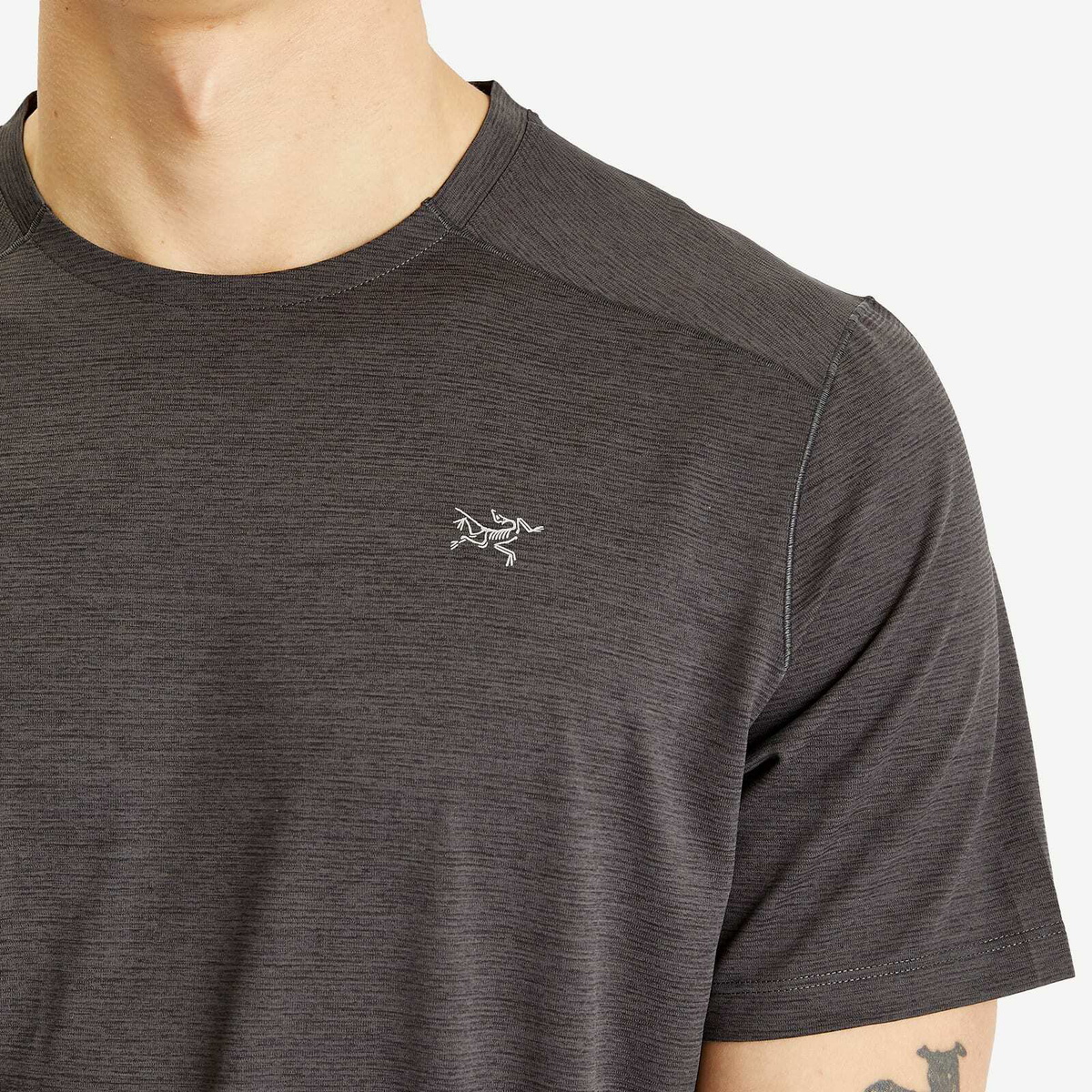 Arc'teryx Men's Cormac Crew T-Shirt in Black Heather Arc'teryx