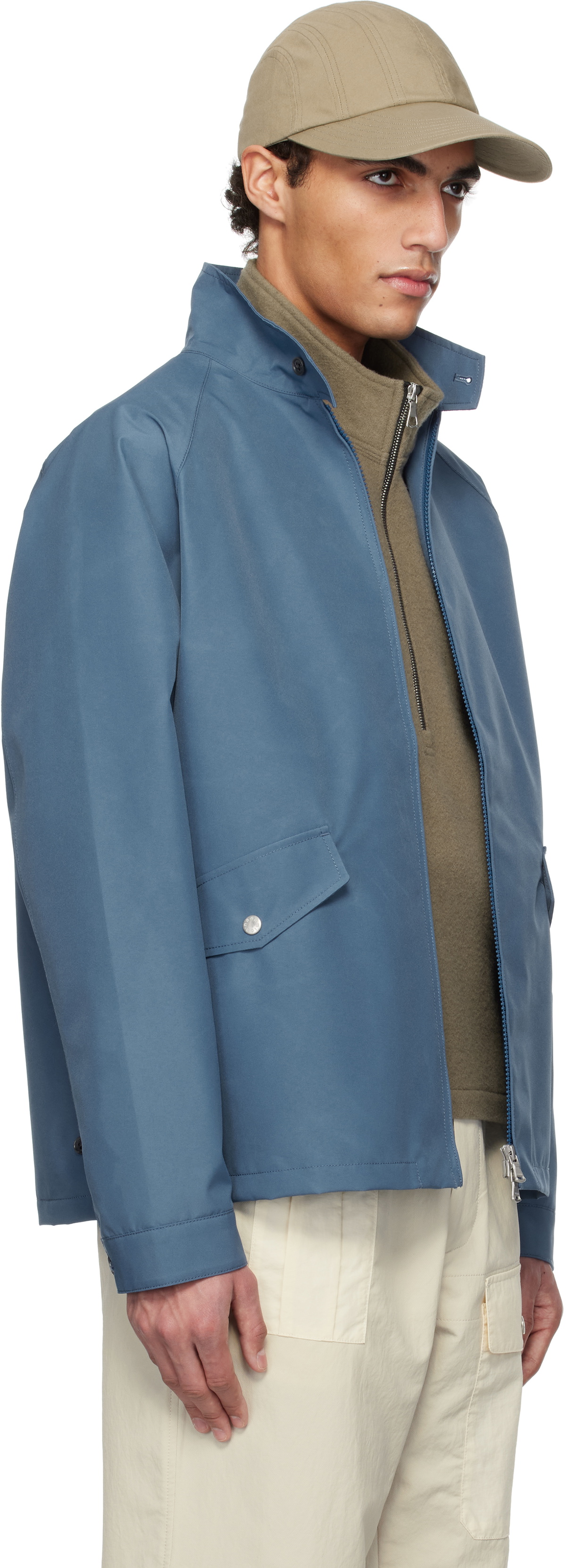 nanamica Blue 2L GORE-TEX Crew Jacket Nanamica