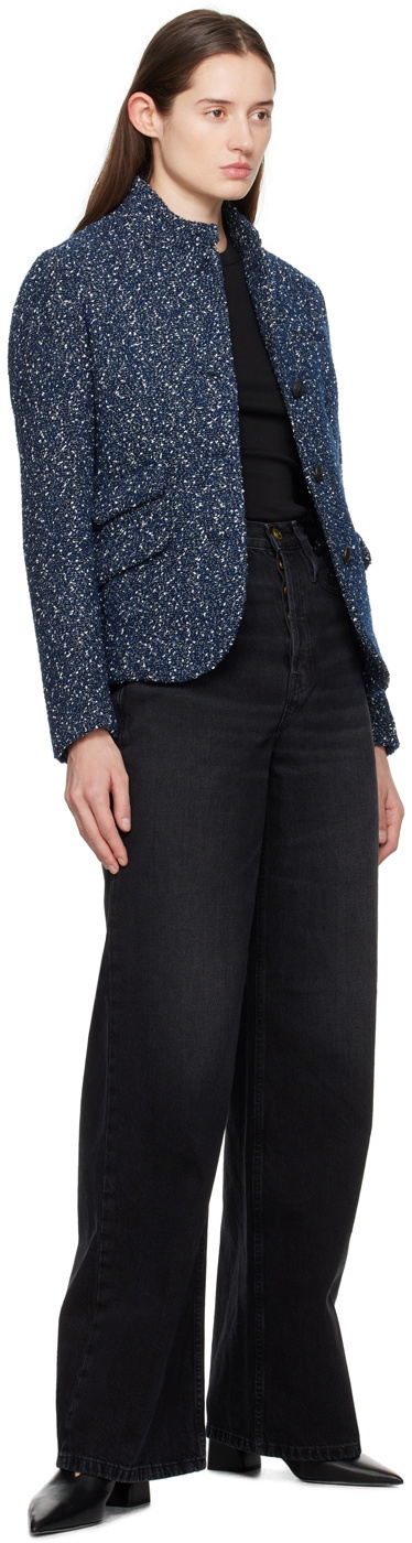 rag & bone Navy Slade Blazer Rag and Bone