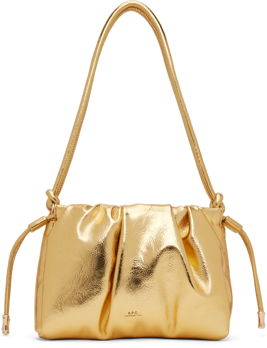 A.P.C. Gold Ninon Mini Shoulder Bag A.P.C.