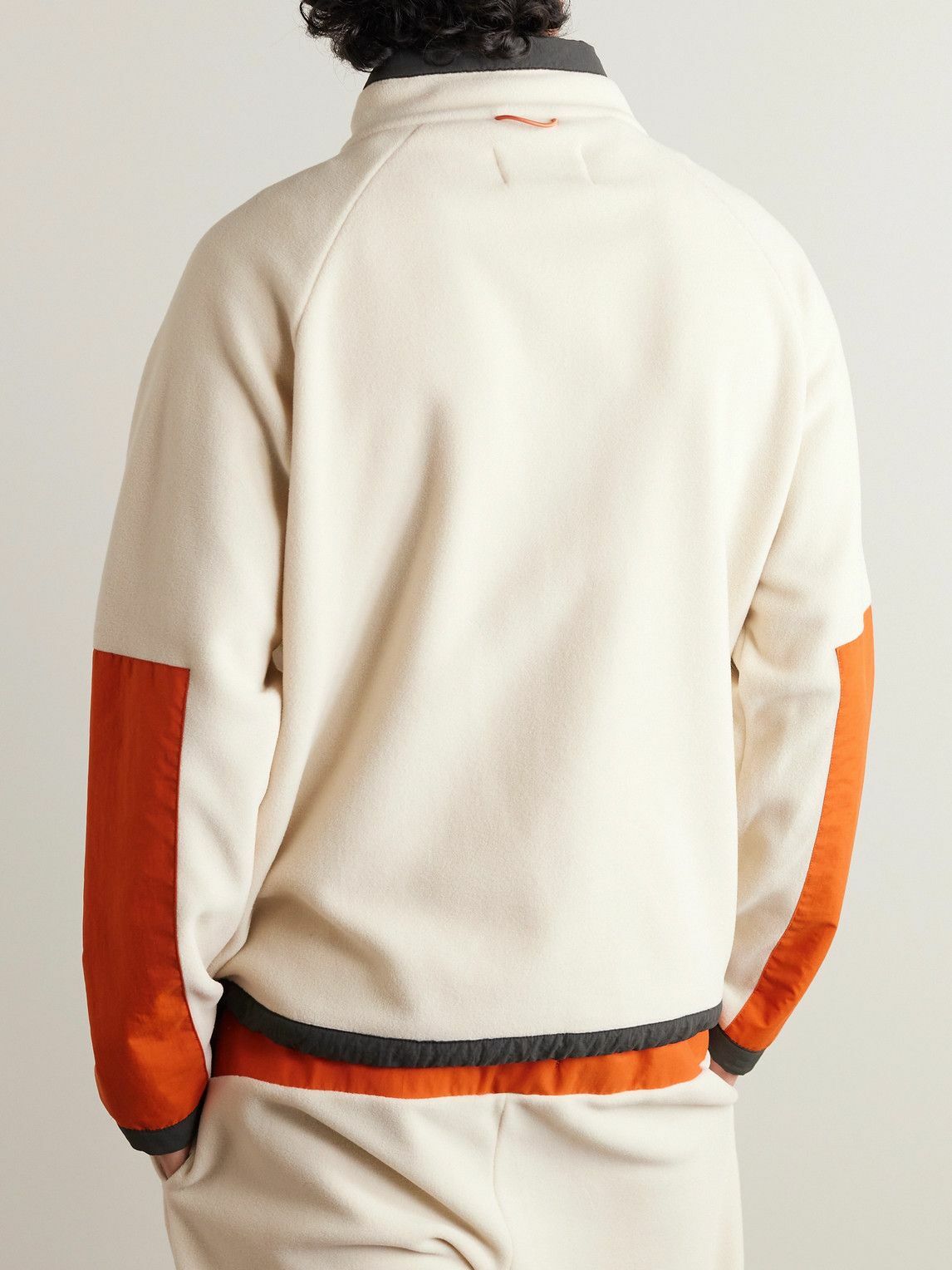 Folk - Speedo Shell-Trimmed Fleece Jacket - Neutrals Folk