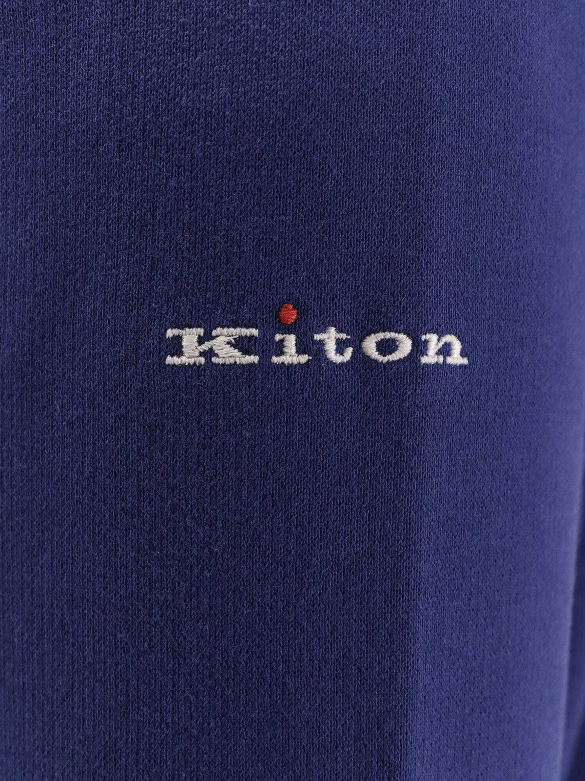 Kiton Cotton Jumpsuit With Embroidered Logo Kiton