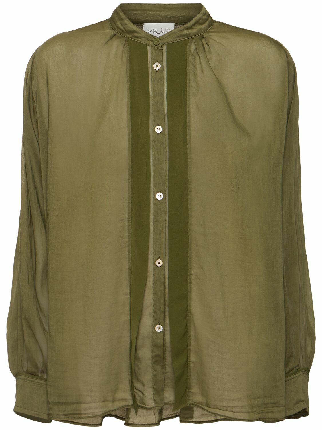 FORTE_FORTE Cotton & Silk Voile Shirt Forte Forte