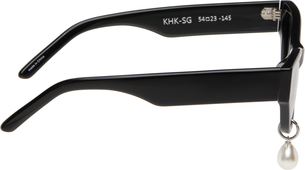 KIMHĒKIM Black Pearl Tear Cat-Eye Sunglasses KIMHĒKIM