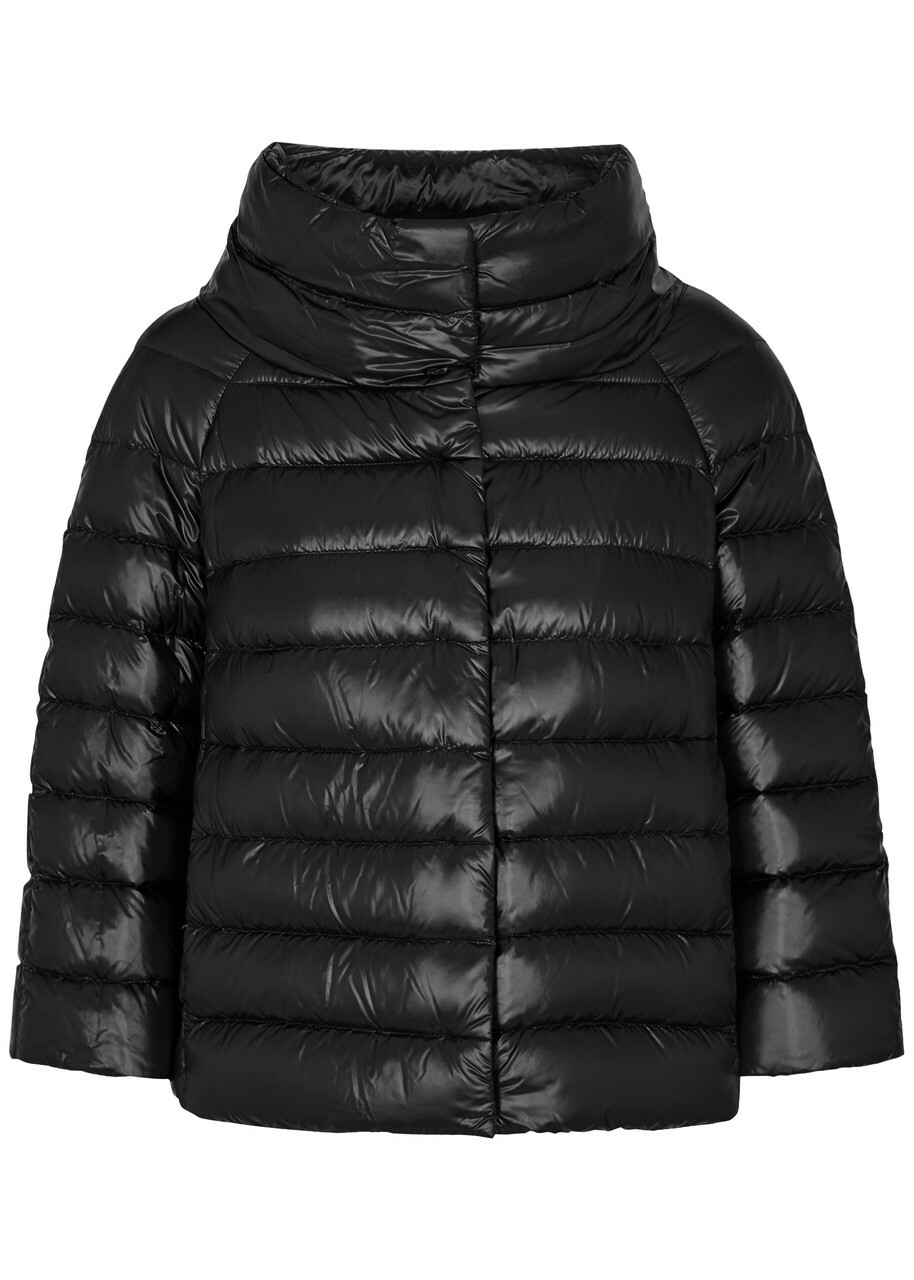 Herno Sofia Quilted Shell Jacket Black Herno