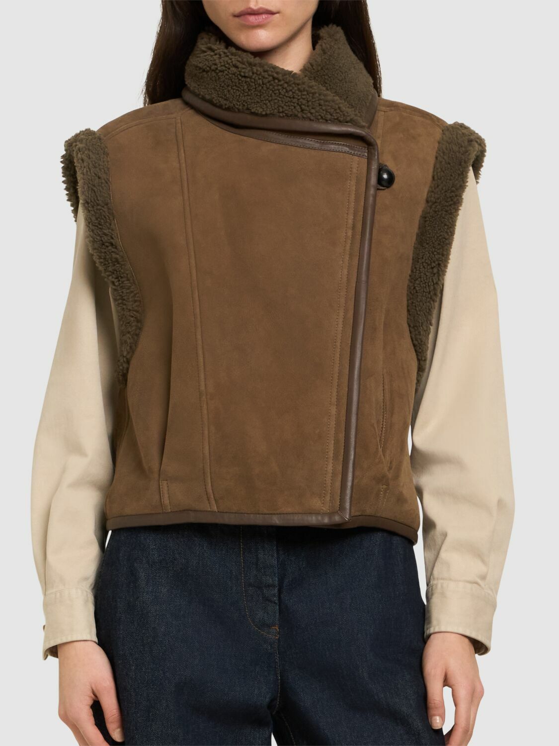 ISABEL MARANT Alime Lamb Fur Vest Isabel Marant