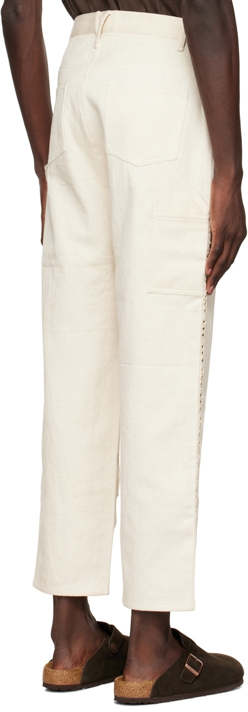 Karu Research Off-White Double Knee Jeans Karu Research