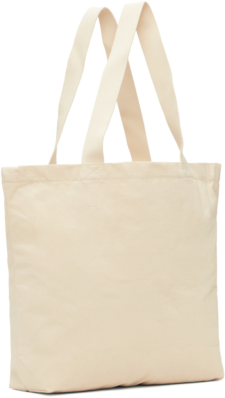 Maison Kitsuné Off-White Fox Head Tote Maison Kitsune Maison Kitsuné Off-White Fox Head Tote Maison Kitsune